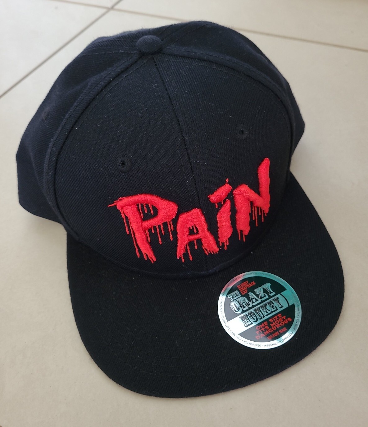 Jun Kasai CRAZY MONKEY SNAPBACK Cap Hat AJPW BJW CZW DDT Wrestle-1 ...