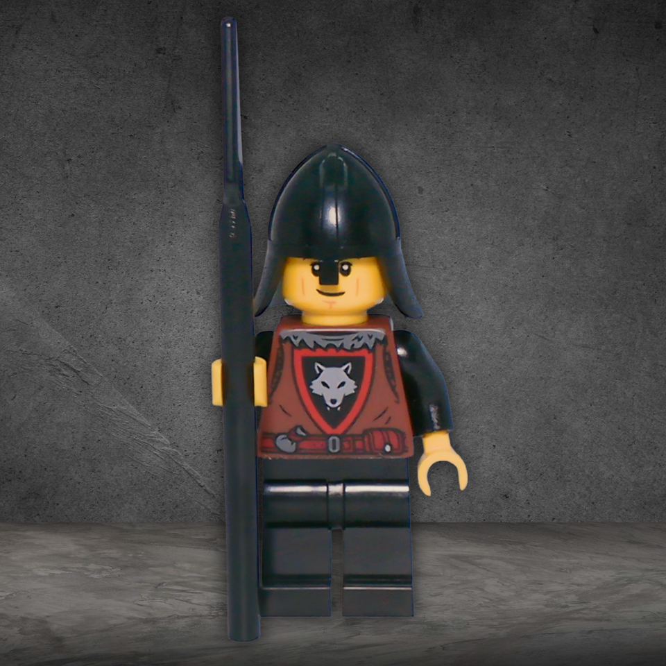 Lego Castle Wolfpack Knights Minifigures Lot-4 Spearmen-Black Falcon ...