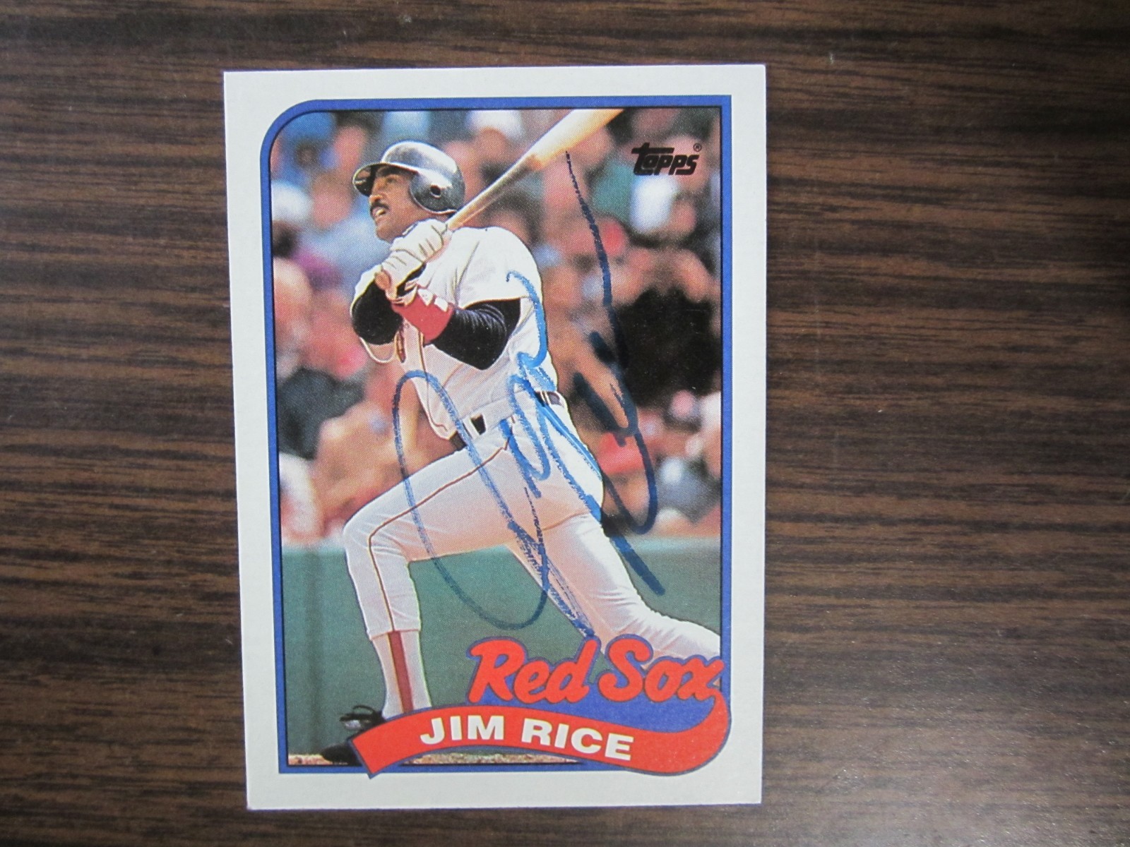 1989 Topps # 245 JIM RICE Autograph / Signed card Boston Red Sox | eBay