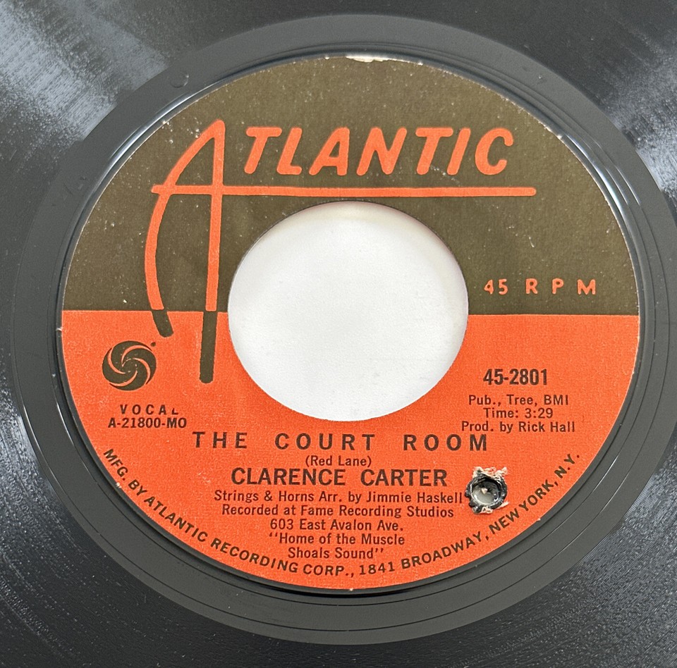 Clarence Carter - The Court Room 7" Single 1971 Soul Funk RnB Atlantic ...