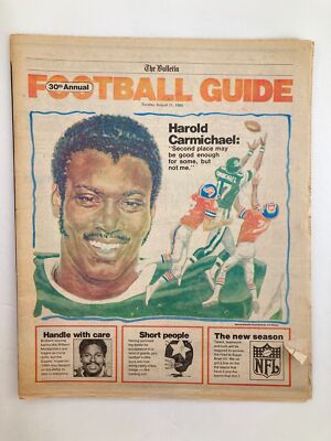 The Bulletin Football Guide Tabloid August 31 1980 NFL Eagles Harold ...