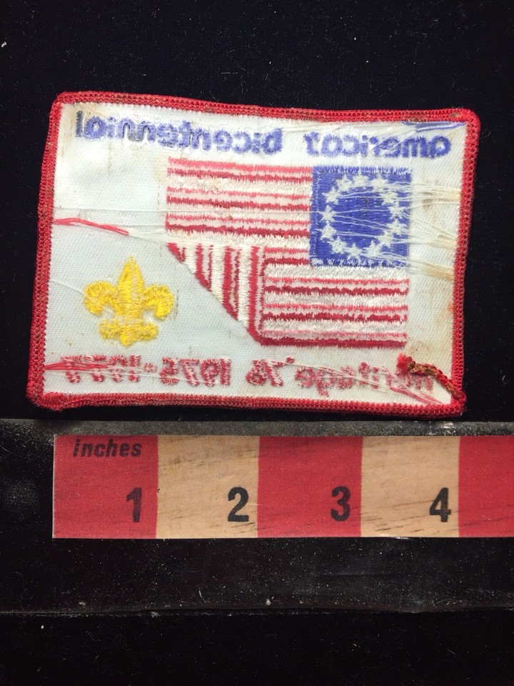 AS-IS Vtg HERITAGE 76 1975-1977 Bicentennial BSA Patch USA FLAG 70E5 | eBay