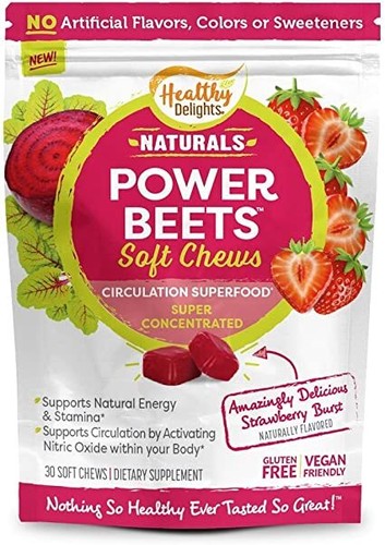 Power Beets, Super Concentrated Beet Root Soft Chews, Circulation ...