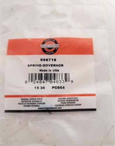 NEW - Genuine OEM Briggs and Stratton 698719 Governor Spring | eBay