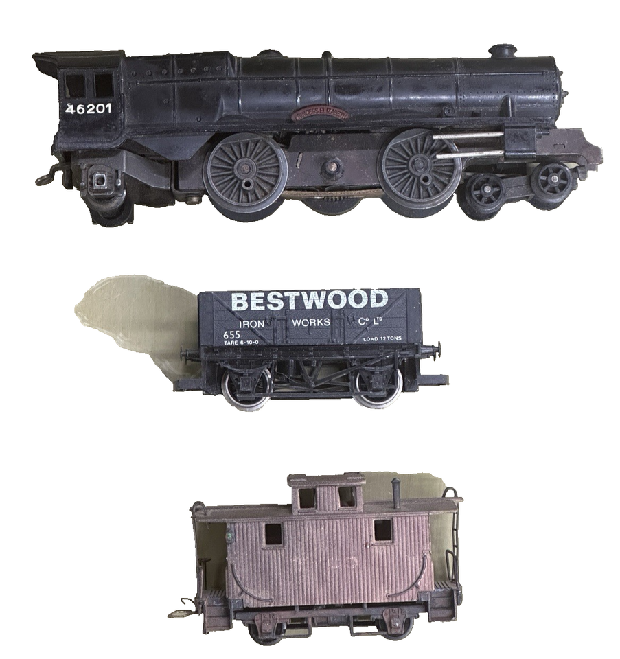3 MISC. 00 INCLUDING 4-6-2 TRI-ANG LOCO+HORNBY OPEN ORE+MANTUA CABOOSE ...