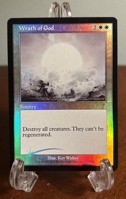 MTG Wrath of God 7th Edition Foil 2001 Corner Ding Magic the Gathering ...