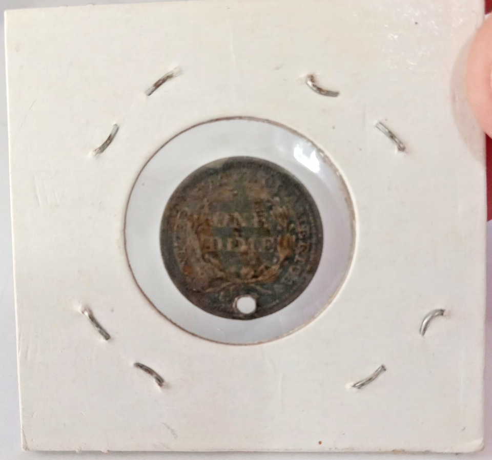 1857 Seated Liberty Dime, Type 2, Weight 3 Fine Details, Holed | eBay