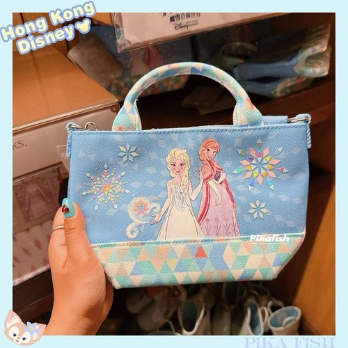 [ Genuine] Frozen Elsa & Anna tote bag shoulder bag Hong Kong Disney | eBay