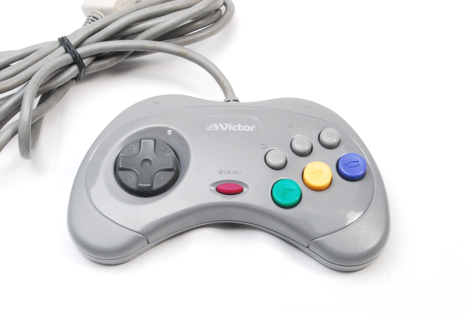 Sega Victor V Saturn Console RG-JX2 Controller Cables Japan Tested ...