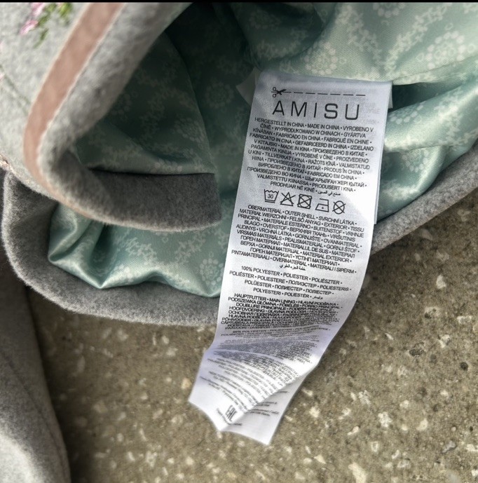 Amisu Cropped Gray Floral Coquette Embroidered Fairy Core Short Jacket ...