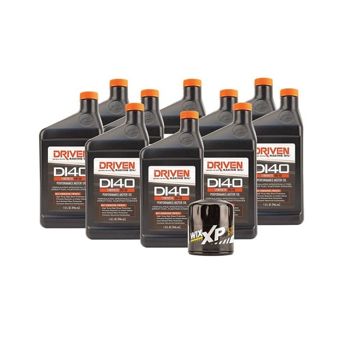 Driven Racing Oil DI40 Direct Injection Synthetic 0w-40 Oil Change Kit ...