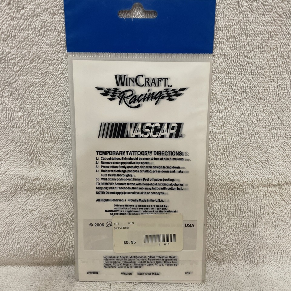 Dale Earnhardt Jr #8 Temporary Tattoos 32 | eBay