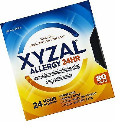 XYZAL Allergy 24hr Relief Tablets 80 Count for sale online | eBay