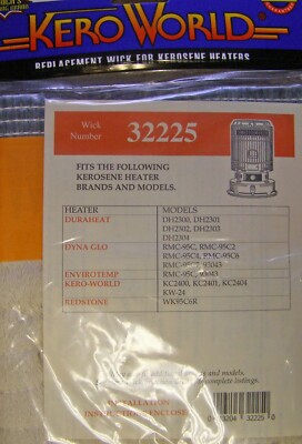 TWO 32225 Kero World Kerosene Heater Wick DuraHeat DH2304 DynaGlo RMC ...