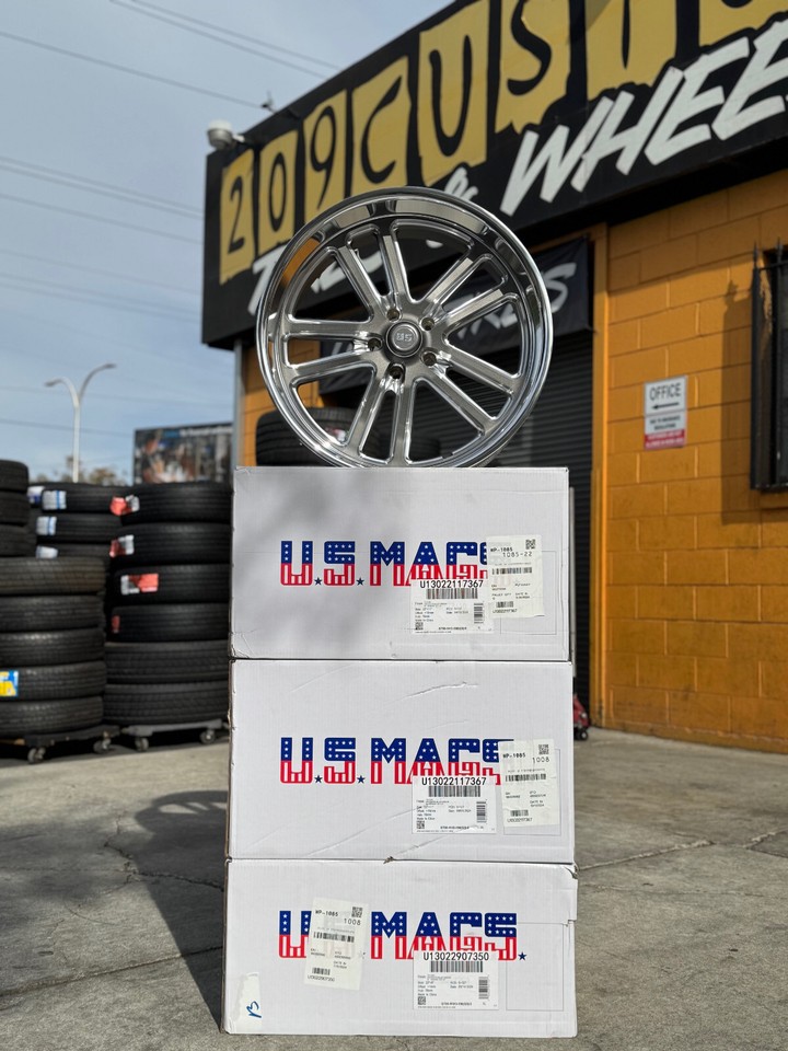 4 18" US MAGS BULLET U130 18x8 18x9.5 5X127 STAGGERED CHEVY OBS C-10 ...
