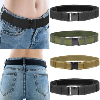 Tactical Belt with Quick Release Buckle Adjustable Military Nylon ...