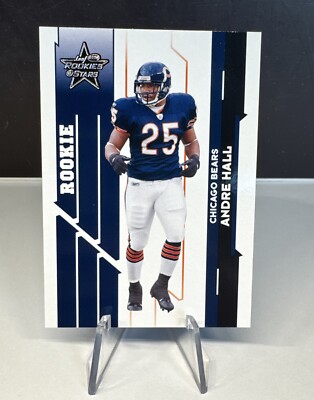 2006 Leaf Rookies AND Stars ANDRE HALL RC Bears # 638/999 NFL USF Bulls ...