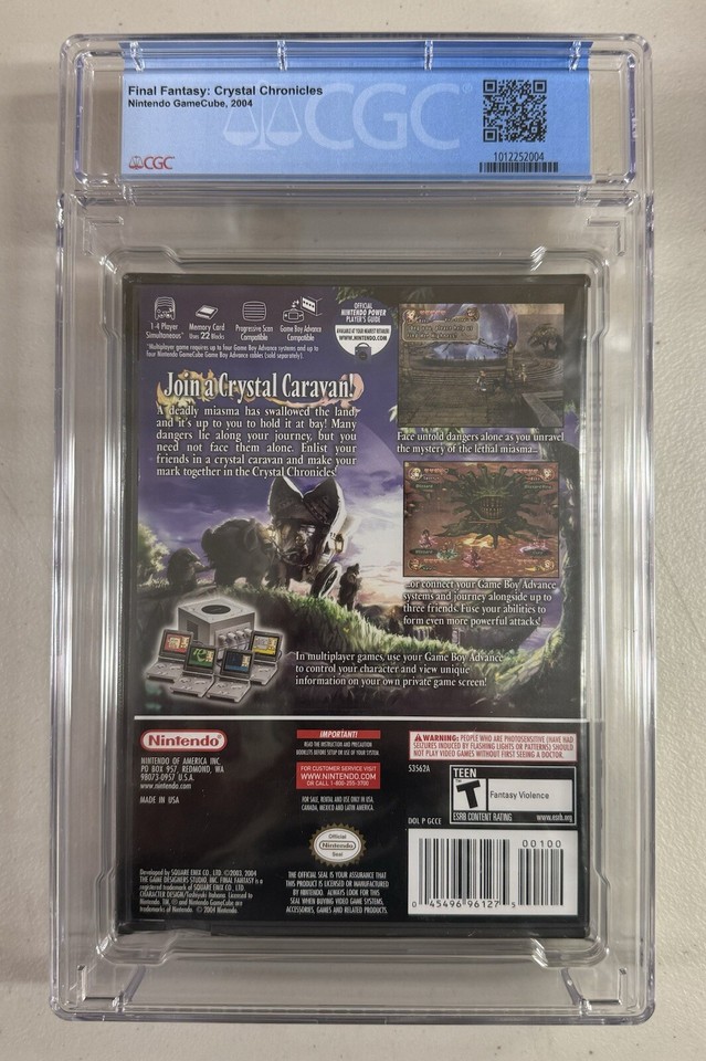Final Fantasy: Crystal Chronicles GameCube New Sealed CGC Graded 9.0 A+ ...