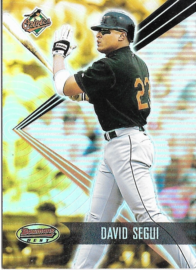 2001 Bowmans Best David Segui 74 Baltimore Orioles Baseball Card ...