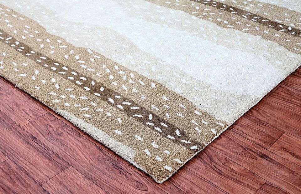 Wool Rug Antelope Animal Hand Tufted Modern Animal Print Trend 3x5 5x8 ...