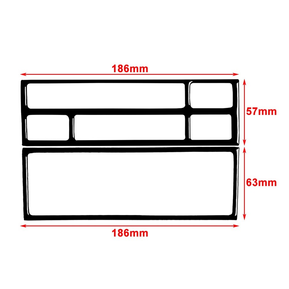 Red Wood Grain Console Radio CD Panel Cover Trim For BMW 3 Series E36 ...