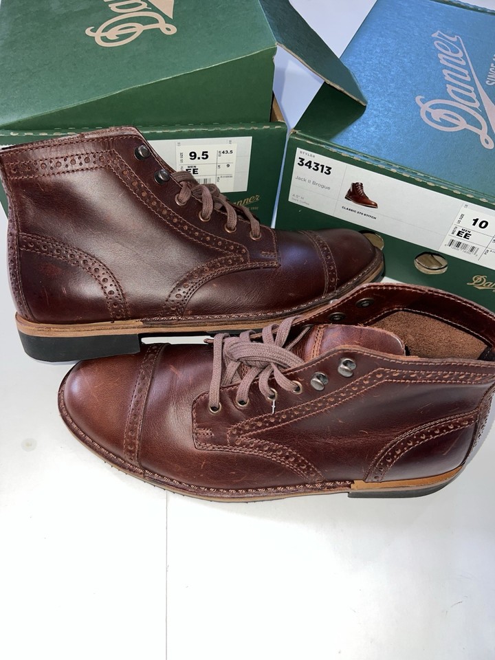 Danner Jack II Brogue Boots 34313 4.5” Men’s Sz 10 EE Classic 270 ...