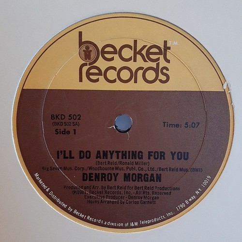Denroy Morgan / I'Ll Do Anything For You /Garage Larry Levan Biz Markie ...