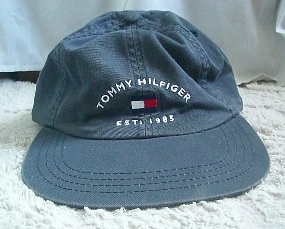 Tommy Hilfiger Stitched Flag Vintage Hat Cap Boat Sail Nautical Ship ...