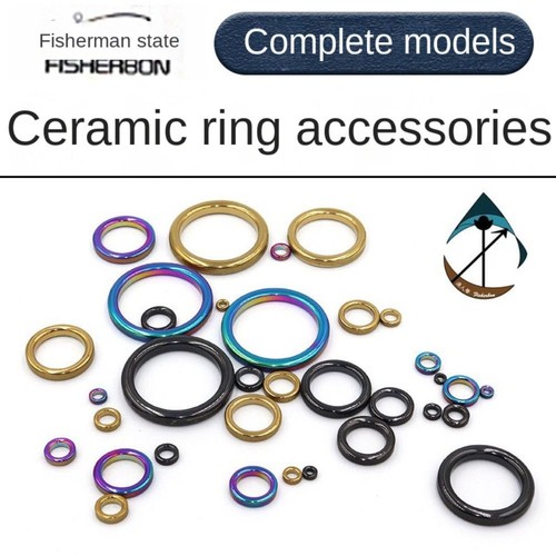 28pcs Ceramic Fishing Line Guide O Ring Eye Ceramic Ring fishing | eBay