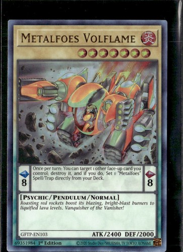 Yu-Gi-Oh! Metalfoes Volflame GFTP-EN103 Holo 1st Ed LP | eBay