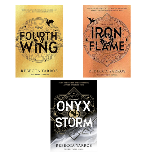Fourth Wing + Iron Flame + Onyx Storm 9780349437019| eBay