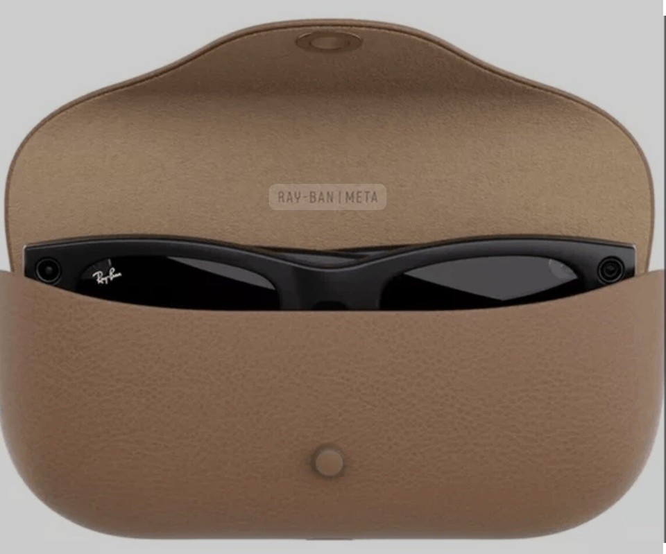 RAY-BAN Charging Case For Meta GEN 1,2 Smart Glasses Brown Brand New ...