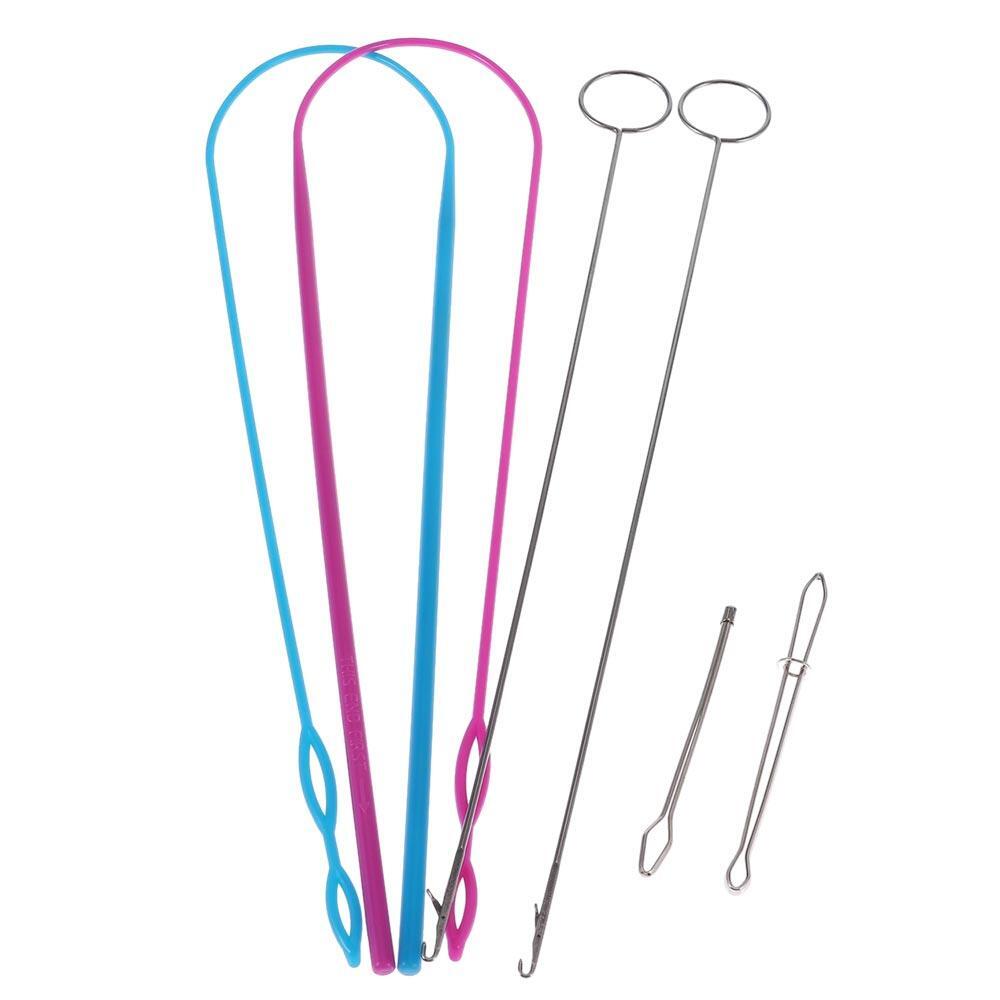 Blue Sewing Loop Kit Red Loop Turner Tool Flexible Drawstring Threader ...