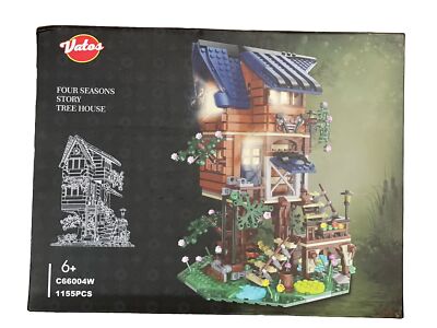 VATOS Tree House STEM Building Toy, 1155PCS Creative Building Set Lego ...