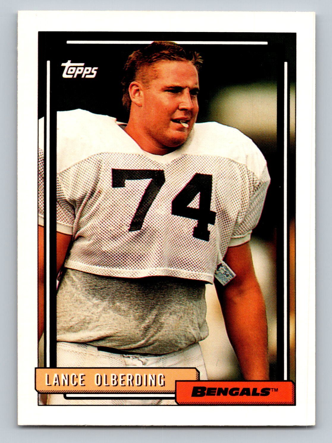 Lance Olberding RC Rookie 1992 Topps #668 Cincinnati Bengals | eBay