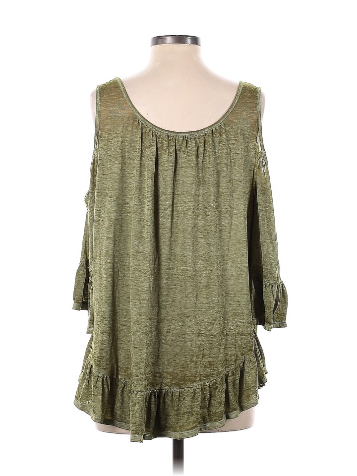 Indigo Thread Co. Women Green Short Sleeve Blouse S | eBay