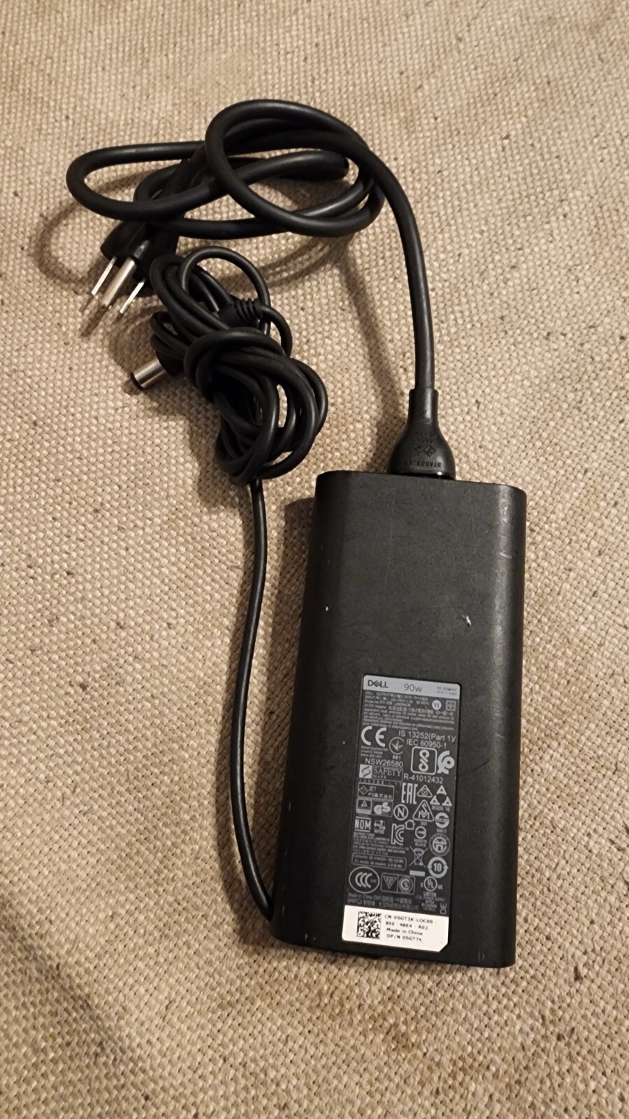 Slim Dell 90W 19.5V AC Adapter Charger Laptop DA90PM130 LA90PM130 | eBay