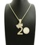 NEW # 1 to 9 NUMBER PENDANT & 24" VARIOUS CHAINS & COLOR HIP HOP ...
