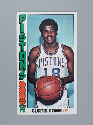 1976 - 1977 Topps NBA Card #118 Curtis Rowe Detroit Pistons Forward VG+ ...