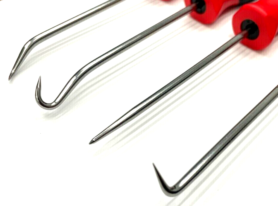 SNAP ON TOOLS USA RED Mini Soft Grip INSTINCT Awl Hook Pick Set ...