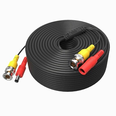 5M 10M 15M-50M BNC DC Power Video Lead CCTV Security Camera DVR ...