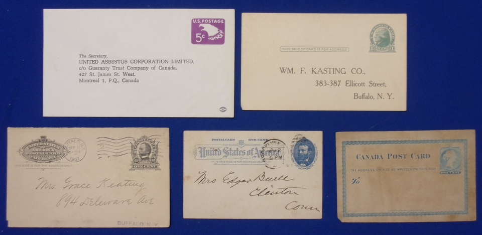 9 Diff. Vintage Postal Items: 4 1940'S FDCs, 3 EARLY ADVERT. PCs, 1 ...