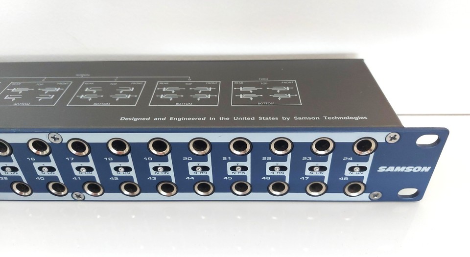 Samson S Patch plus: 48 Point patch bay w/front switching | eBay Australia