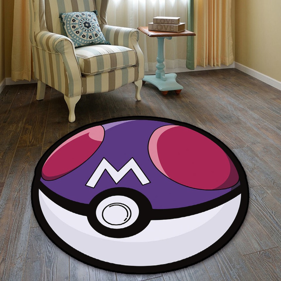 Pokemon Eevee Cute Anime Manga Plush Floor Rug Carpet Room Doormat Non ...