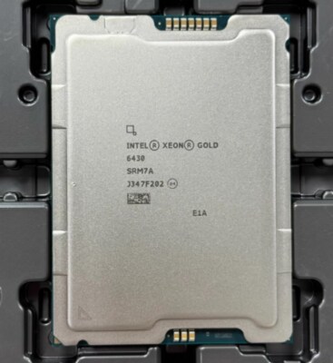 Intel Xeon Gold 6430 2.1GHz 32 Core 64 Thread 60MB 270W Server CPU ...