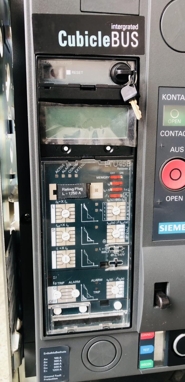 SIEMENS WLI 1250S INTEGRATED CUBICLE BUS CIRCUIT BREAKER 1250A W ...
