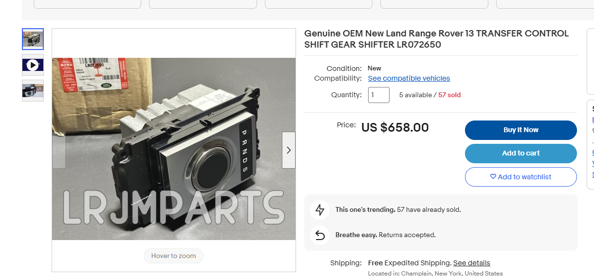 2016 Jaguar XE 1999cc Diesel Automatic Gear Selector T2H1305 for sale ...