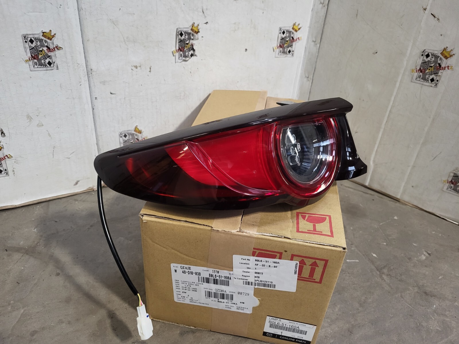 GENUINE MAZDA 3 LEFT REAR OUTER LED LIGHT 2019 B0L6-51-160A for sale ...