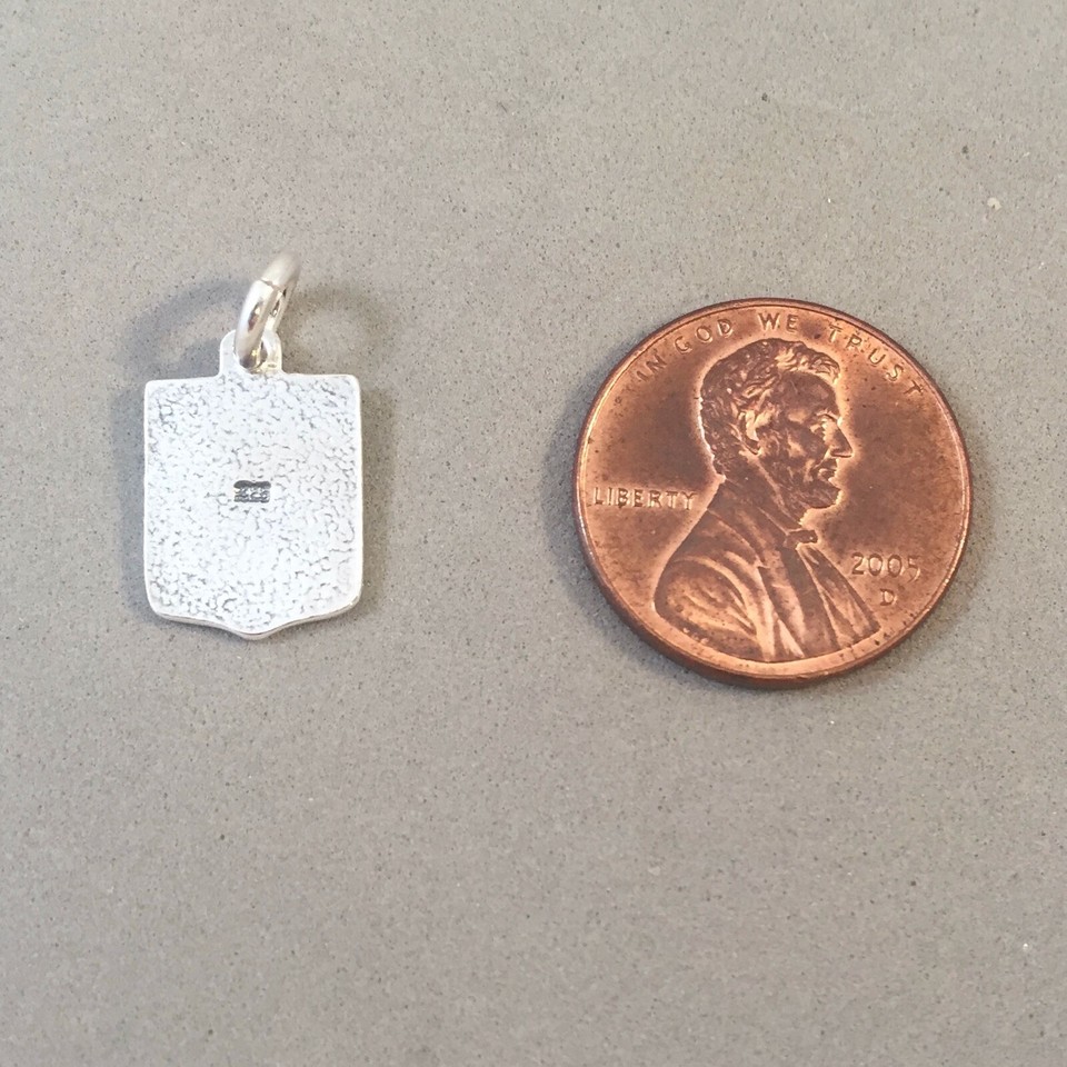 .925 Sterling Silver BRUGGE CHARM Ostend Belgium Travel Shield Lion 925 ...