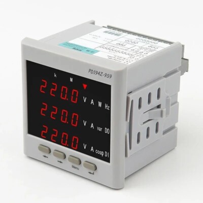 Multifunction Digital Display Power Meter LCD Digital Panel Power Meter ...